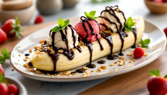 Ricetta tradizionale banana split: dolce estivo facile