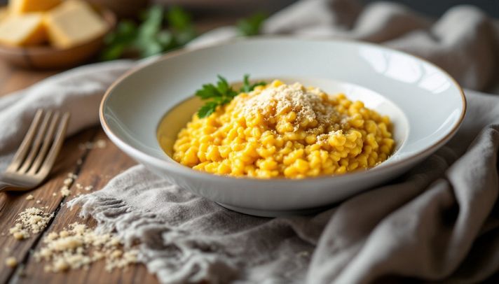 Risotto alla milanese: ricetta tradizionale cremosa