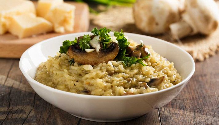 Ricetta: Risotto cremoso ai funghi porcini senza lattosio