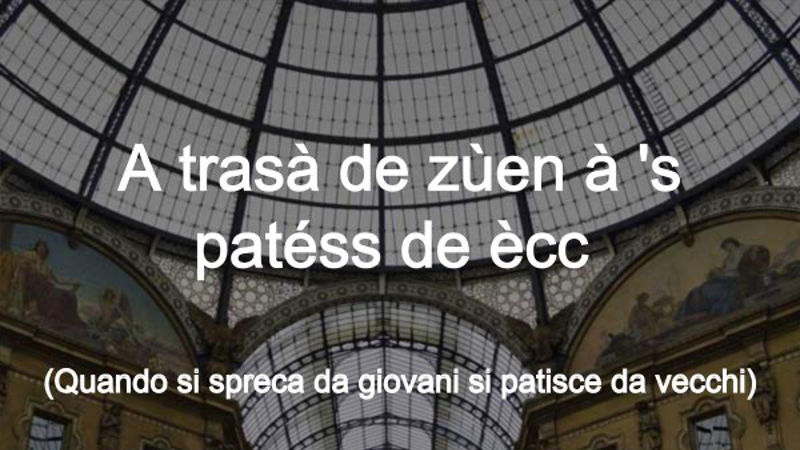 A trasà de zùen à 's patéss de ècc: cosa significa?