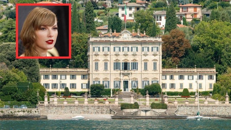Taylor Swift sul lago di Como: villa da 21mila dollari a notte