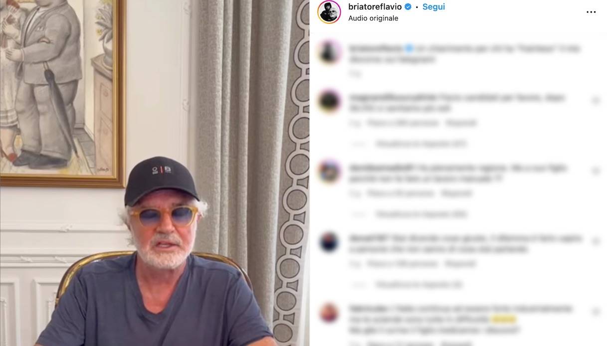 Flavio Briatore: "Mio figlio Nathan Falco farà il cameriere"