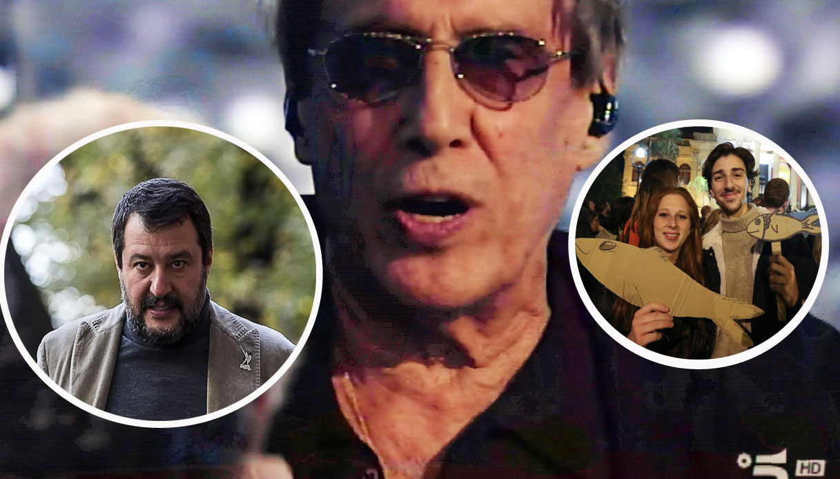 Celentano ne ha per tutti: il capitone Salvini, sardine e Cucchi