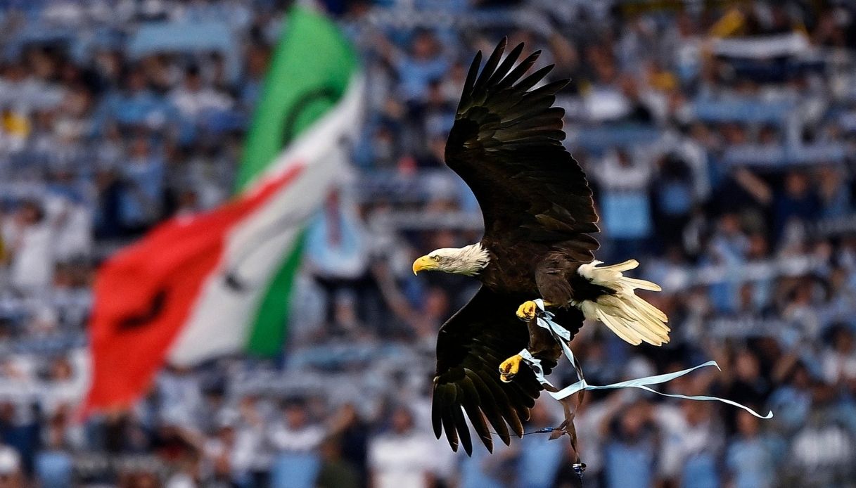 Saluto fascista all'Olimpico, Lazio sospende addestratore dell'aquila