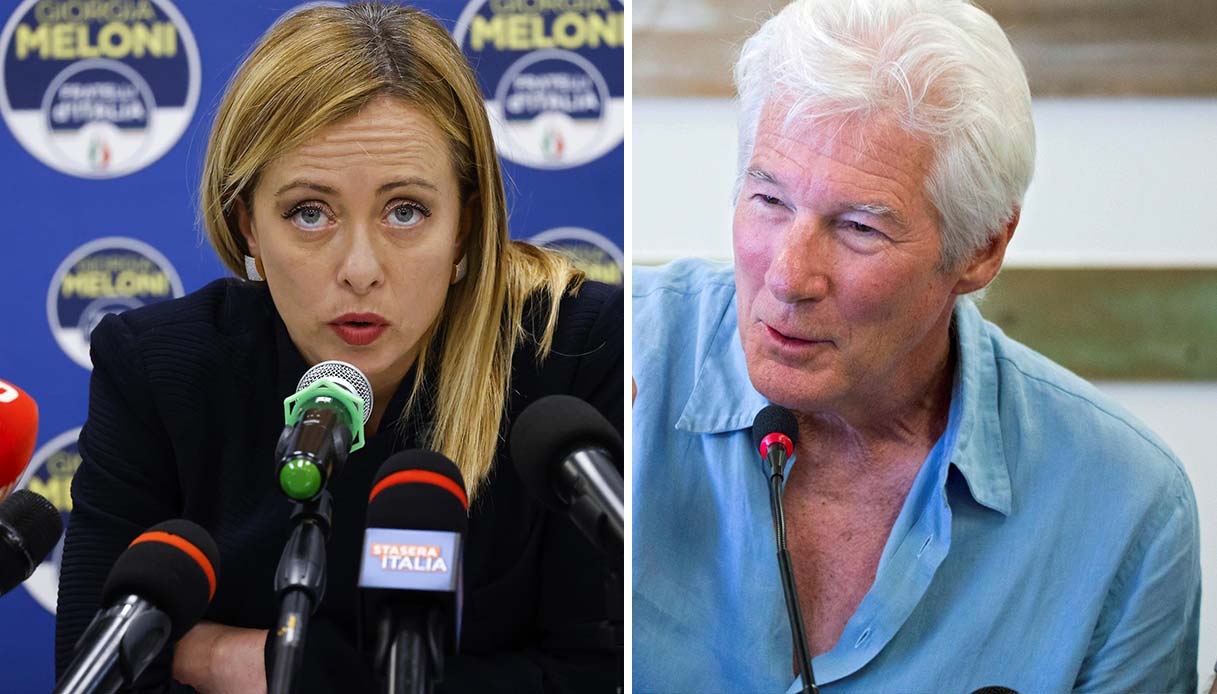 Giorgia Meloni contro Richard Gere sui social: "Cerca visibilità"