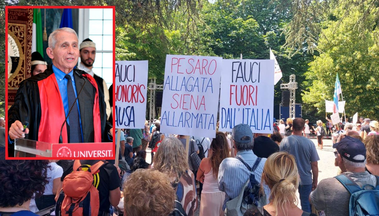 Anthony Fauci a Siena per ricevere la laurea ad honorem contestato da ...