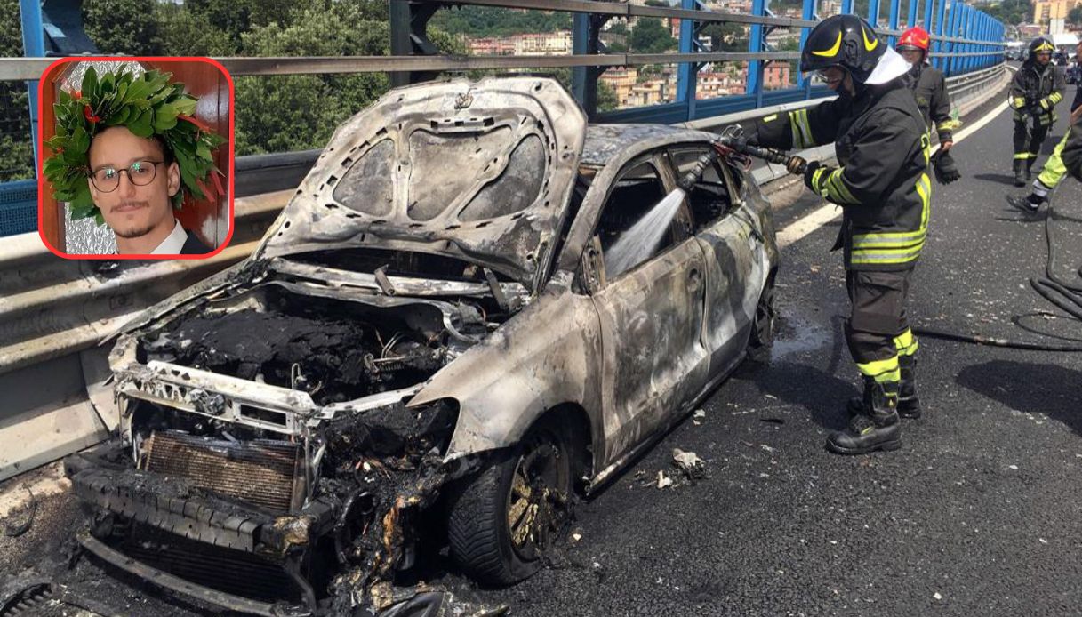 Morto anche il tirocinante a bordo dell'auto esplosa a Napoli: lo sfogo ... Morto anche il tirocinante a bordo dell'auto esplosa a Napoli: lo sfogo ...