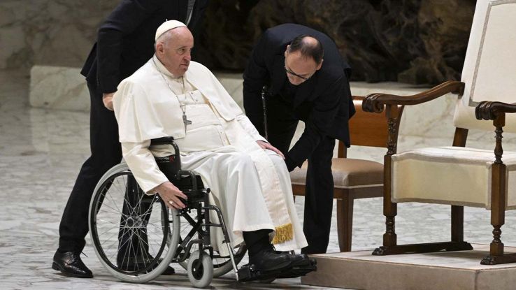 Papa Francesco all'ospedale Gemelli di Roma per una visita di controllo ...