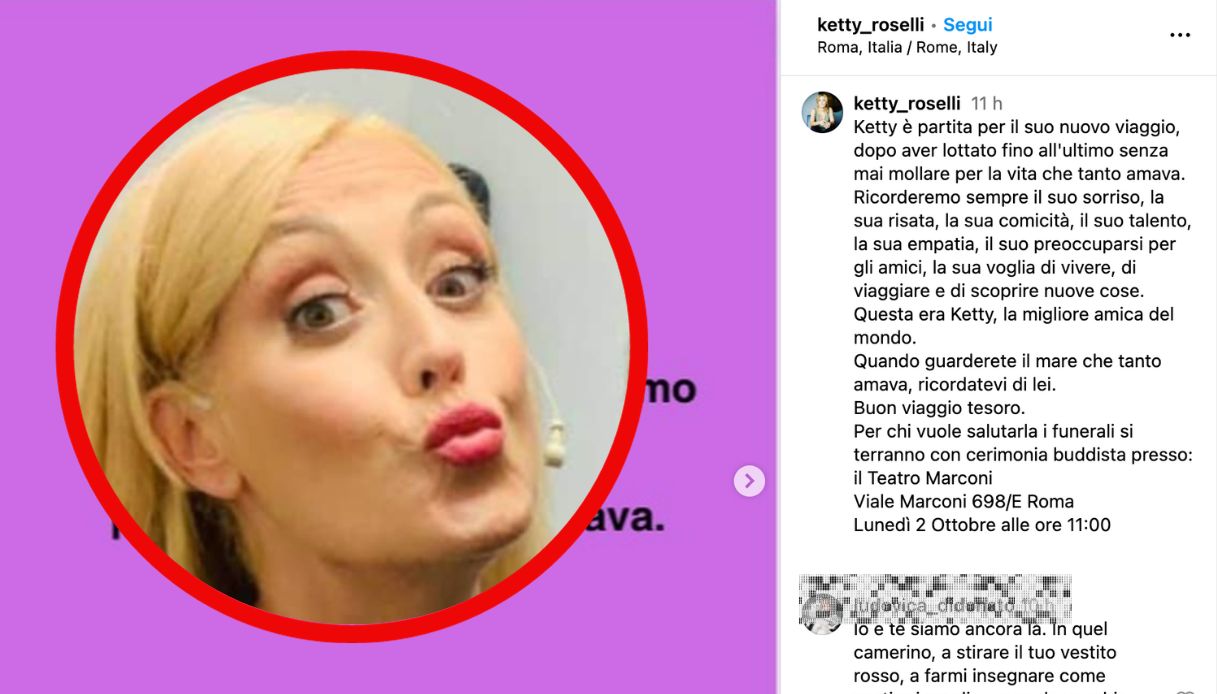 È morta l'attrice Ketty Roselli volto di 'Centovetrine', aveva 51 anni. L'addio sui social ...