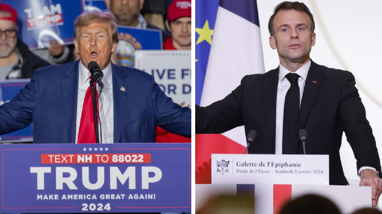 Trump imita Emmanuel Macron e lo sbeffeggia durante un comizio ...