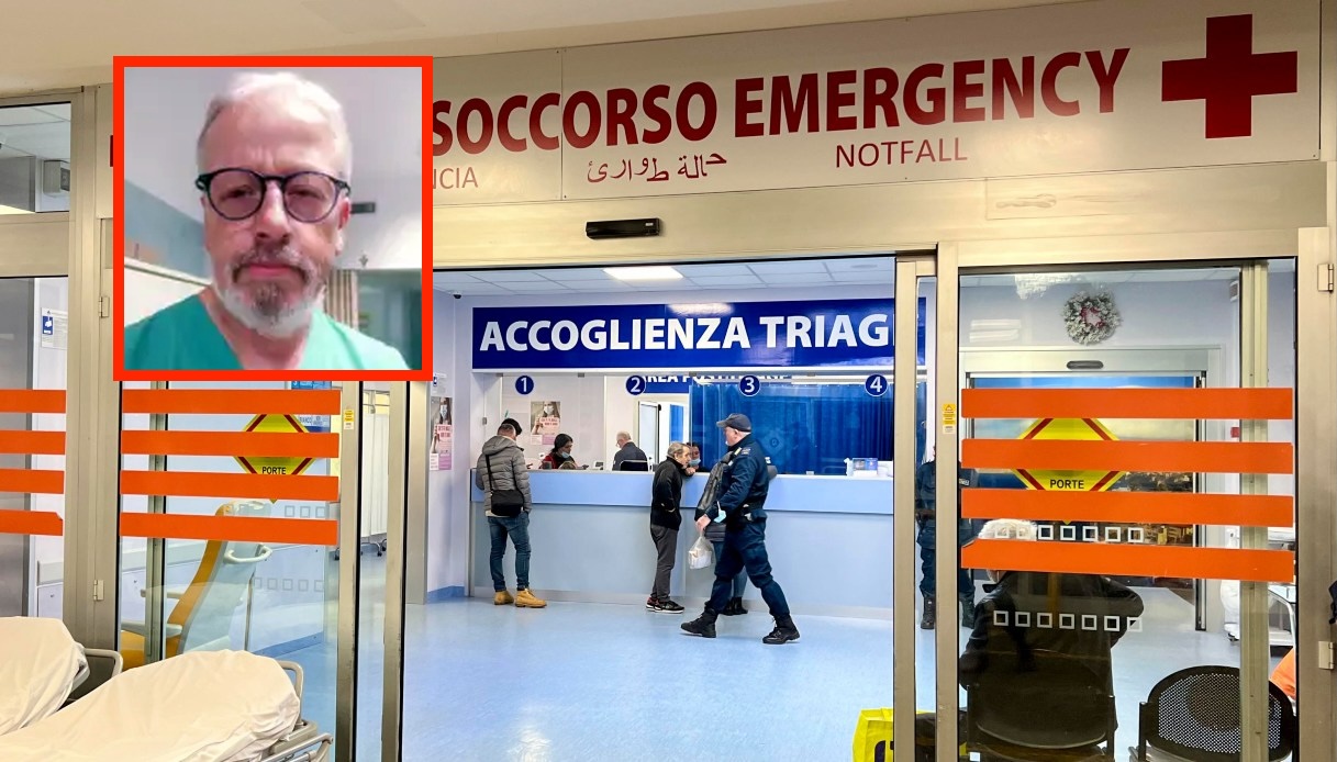 Il medico Francesco Bernetti Evangelista dopo il turno di notte va a casa della paziente dimessa ...