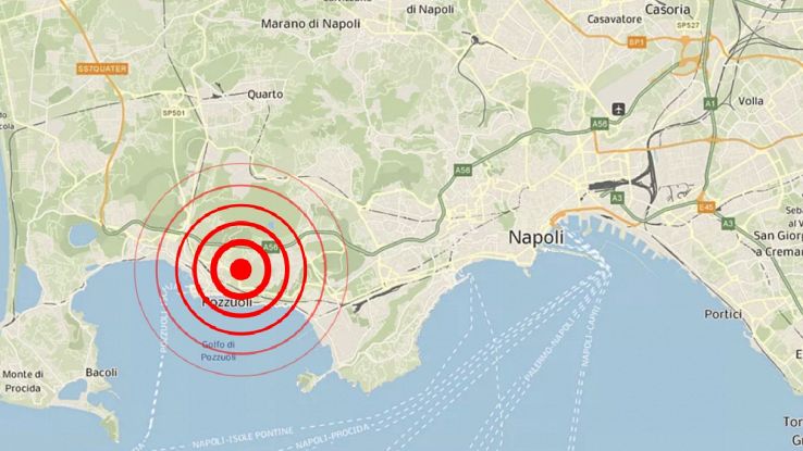 Scosse di terremoto ai Campi Flegrei vicino Napoli, la più forte di ...