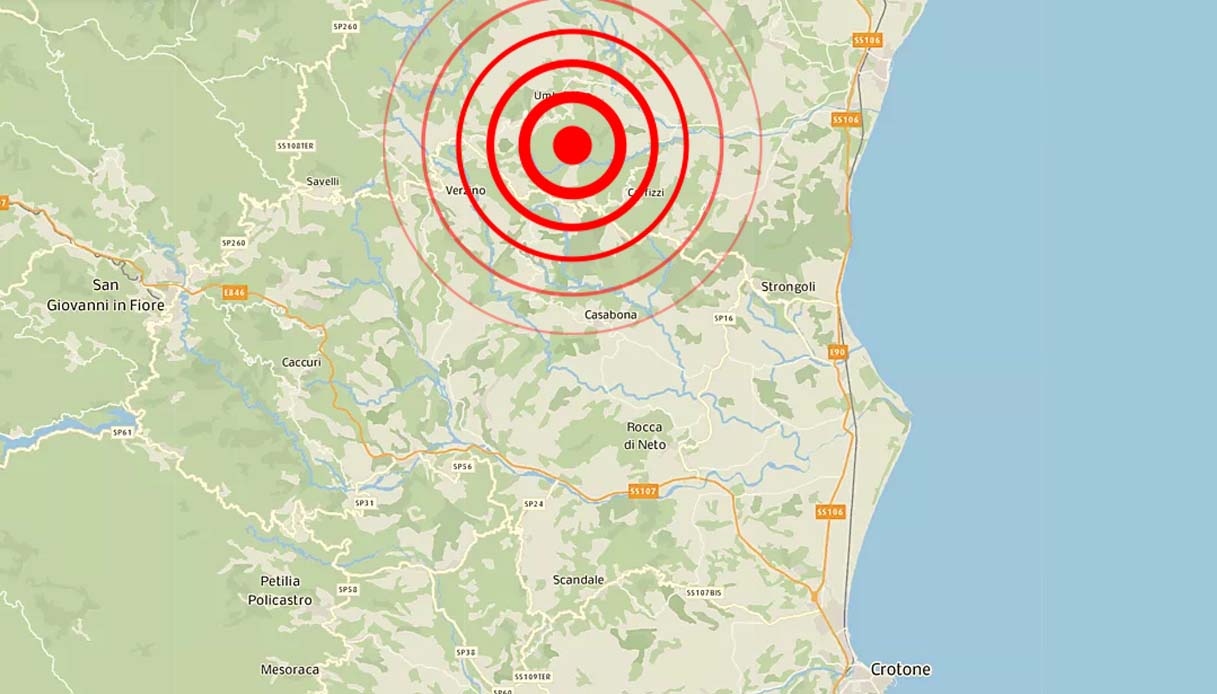 Scossa di terremoto a Umbriatico vicino Crotone di magnitudo 3 1 ... Scossa di terremoto a Umbriatico vicino Crotone di magnitudo 3 1 ...