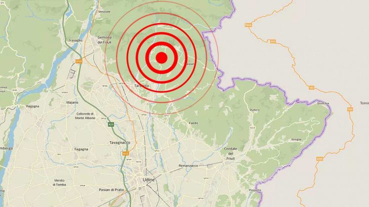 Scossa di terremoto in Friuli-Venezia Giulia di magnitudo 3.1 ...