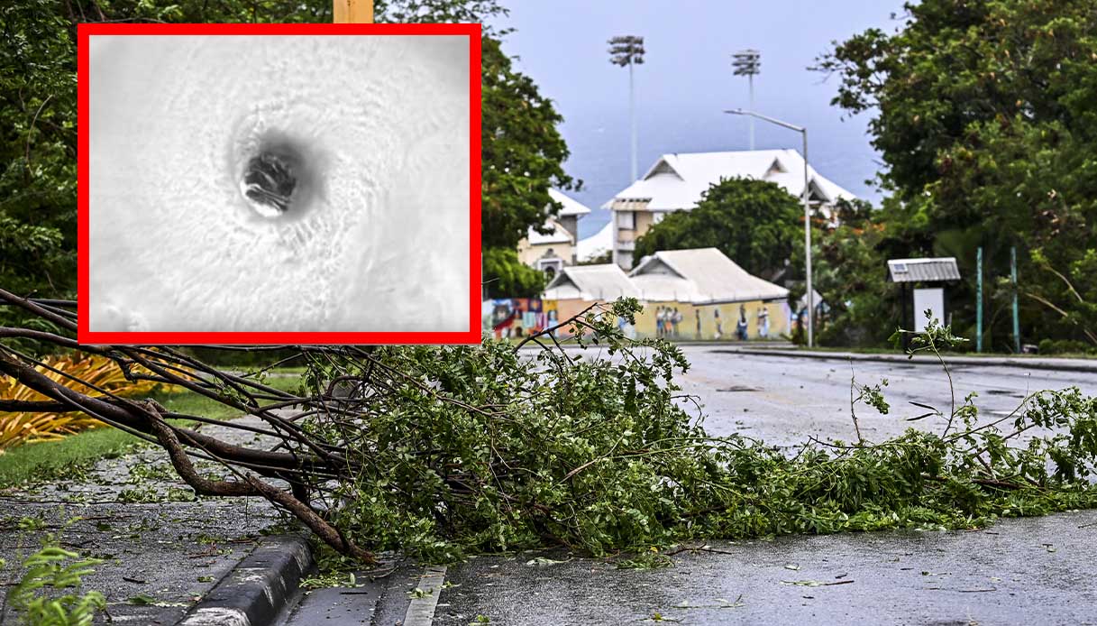 Caraibi colpiti dall'uragano Beryl, il video impressionante dell'occhio del ciclone