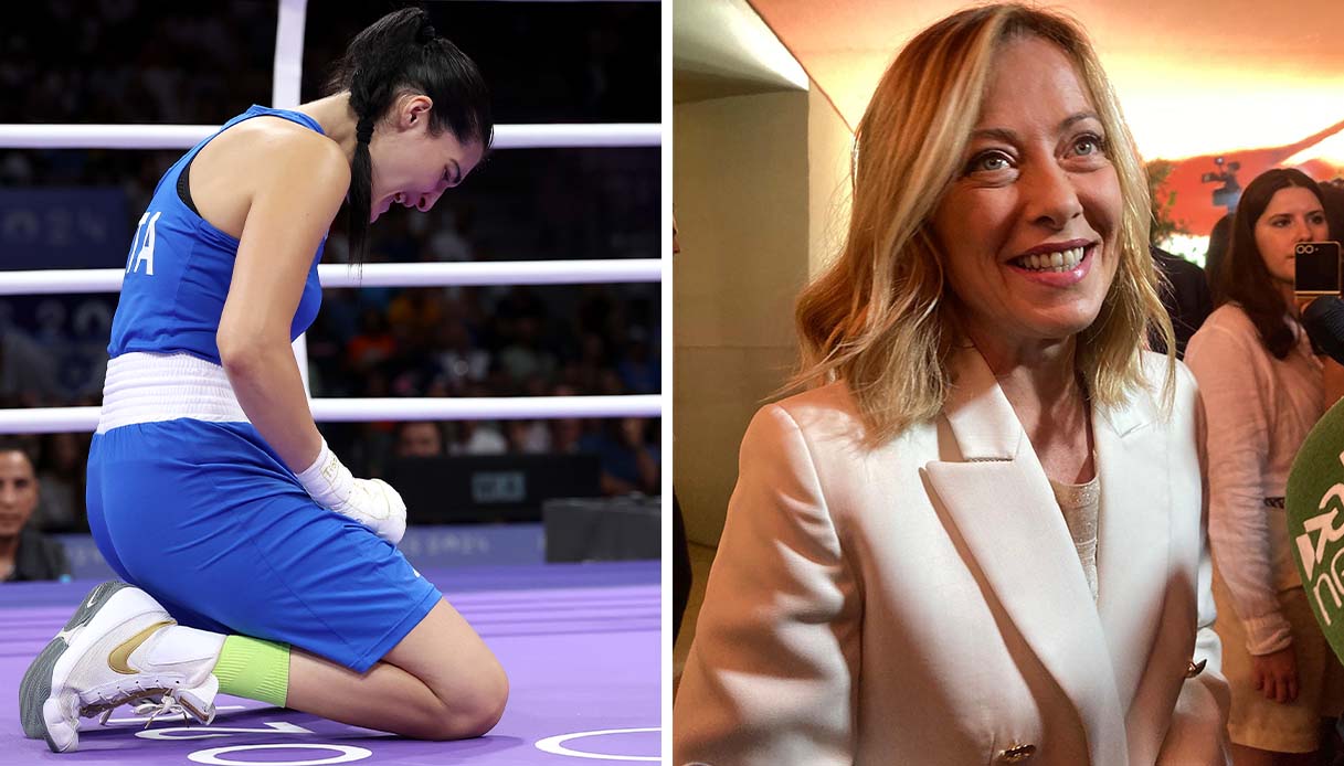 Angela Carini contro Imane Khelif, gaffe di Meloni: "La ringrazio per ...
