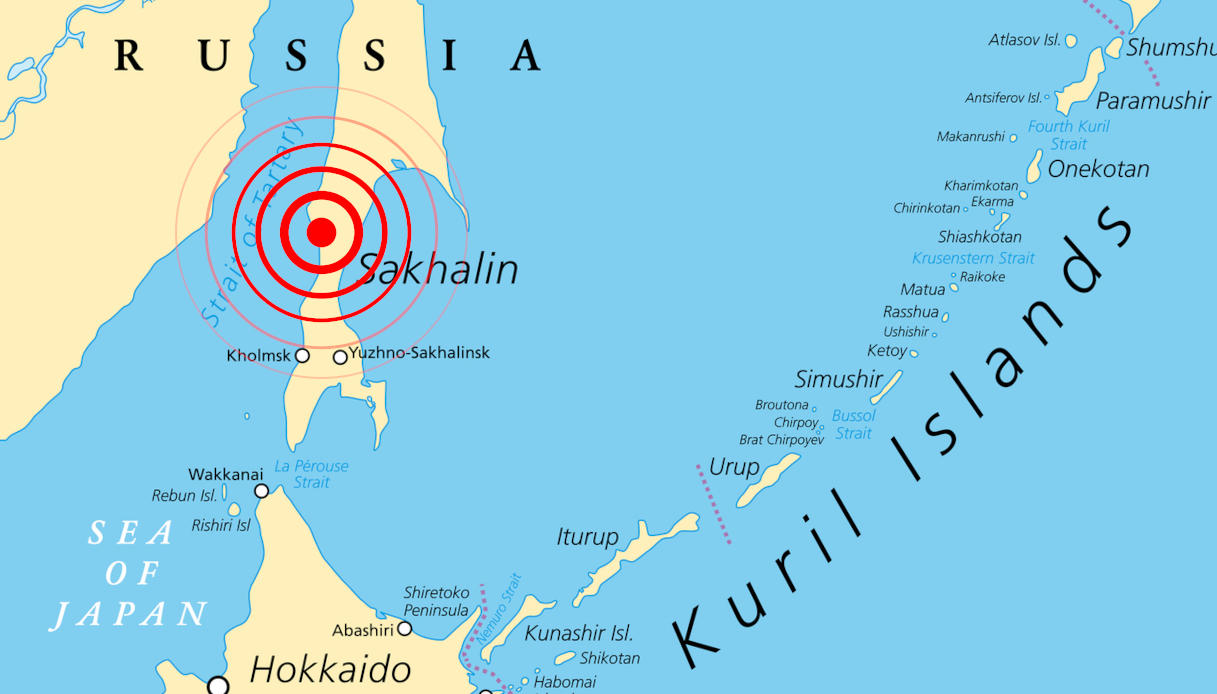 Terremoto in Russia al largo dell'isola di Sachalin, scossa di ...