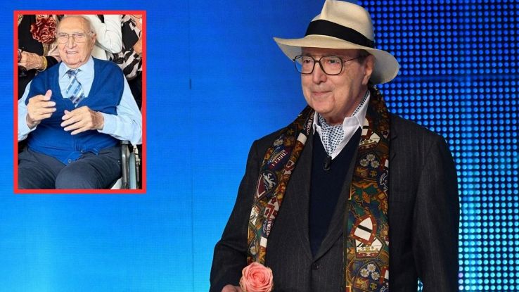 Pippo Baudo in sedia a rotelle alla festa di Pier Francesco Pingitore ...