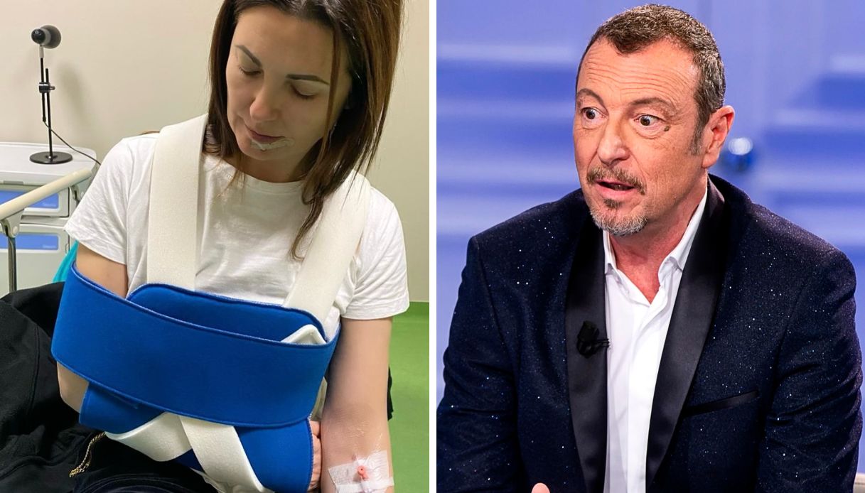 Giovanna Civitillo in ospedale dopo un incidente, la foto della moglie ...