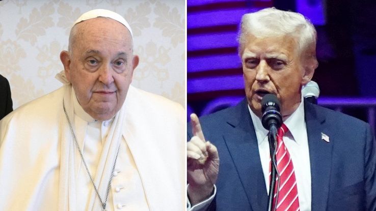 Papa Francesco da Fazio contro Donald Trump: "Sarebbe una disgrazia ...
