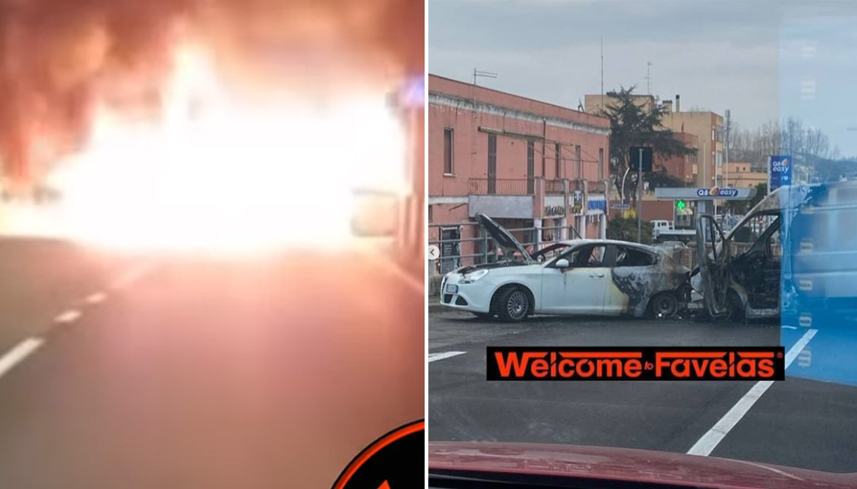 Rapina al Commercity di Roma da film: chiodi sulla strada, auto e ...