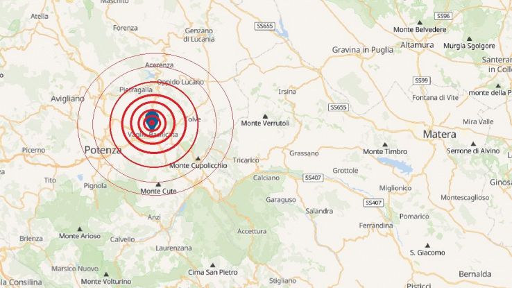 Terremoto a Potenza di magnitudo 4.2 sentito anche a Matera, scuole e ...