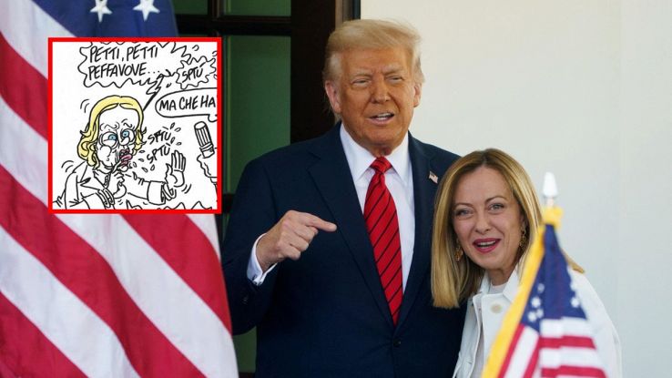 Vauro Senesi nella bufera per la vignetta su Meloni dopo l'incontro con ...