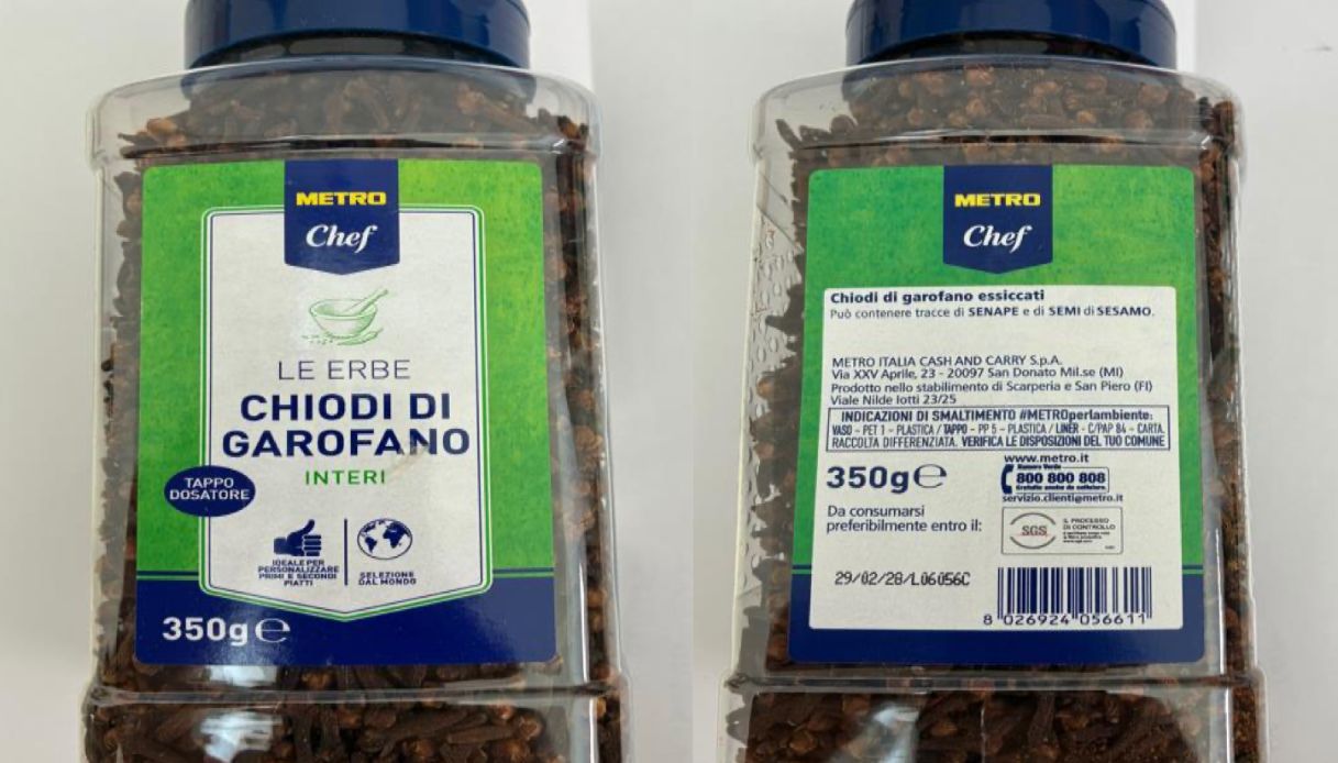 Chiodi di garofano ritirati dal mercato per rischio chimico e pesticidi ...