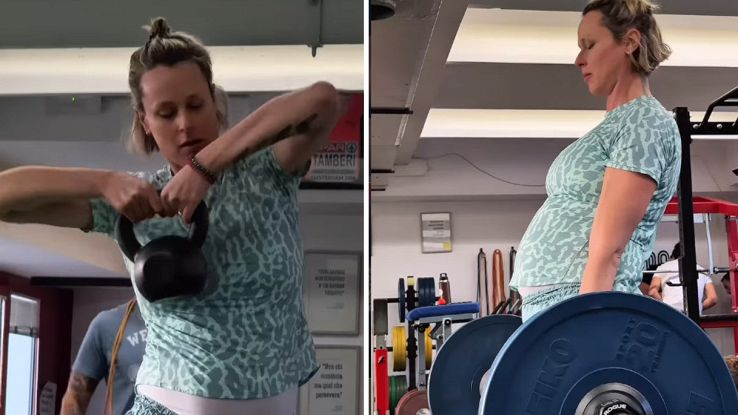 Federica Pellegrini incinta ma si allena in palestra a pochi mesi dal ...