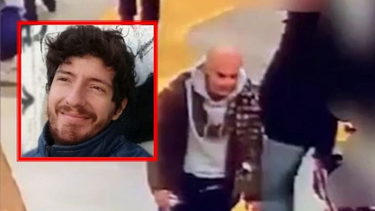 Il presunto killer del capotreno Alessandro Ambrosio ripreso nella ...