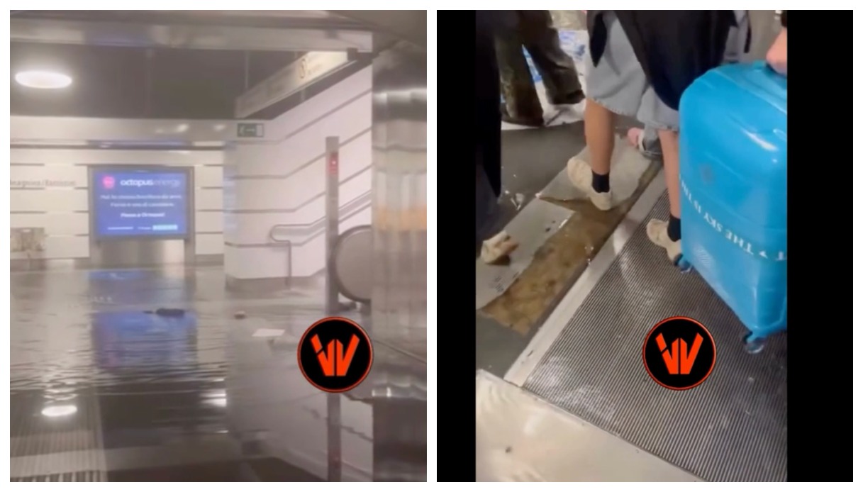 Allagata stazione Termini della Metro A di Roma, il video dell'acqua ...