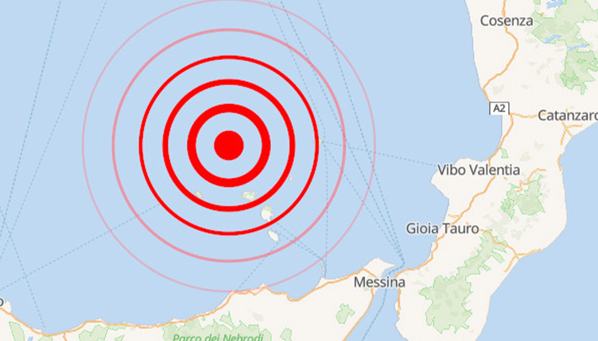 Terremoto vicino alle Isole Eolie, nuova scossa di magnitudo 3,9 nel ...