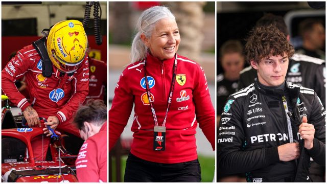 F1 test Bahrain: c'è Angela Cullen al fianco di Hamilton nel box ...