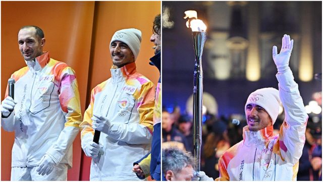 Bagnaia accende la sfida e la fiaccola di Milano-Cortina: c'è Chiellini ...
