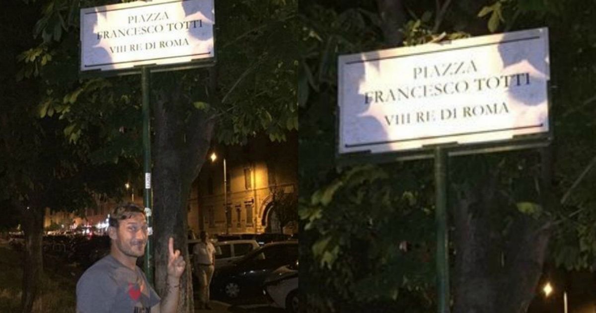 Piazza Totti VIII Re di Roma esiste: ecco dove