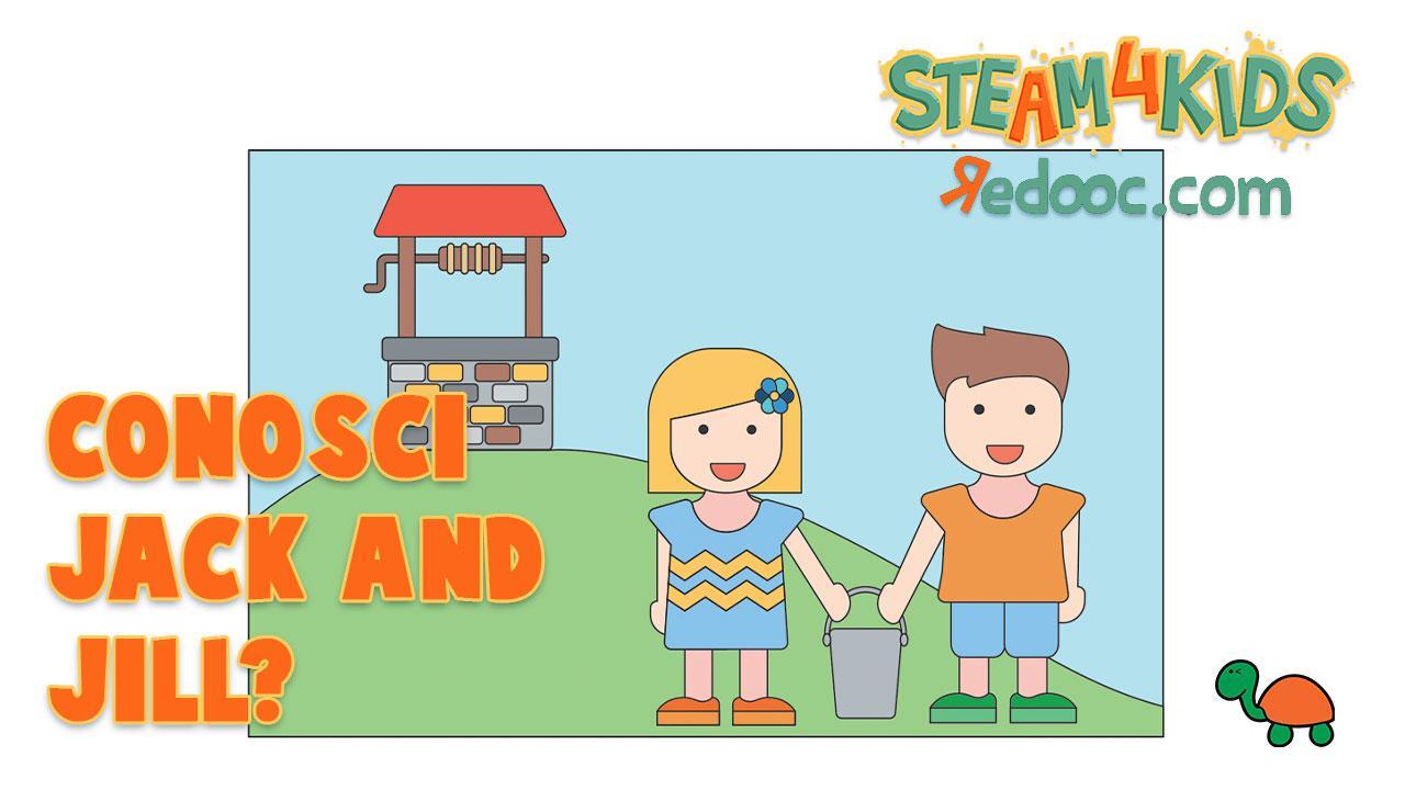 Jack E Jill Sono Saliti Sulla Collina Clipart