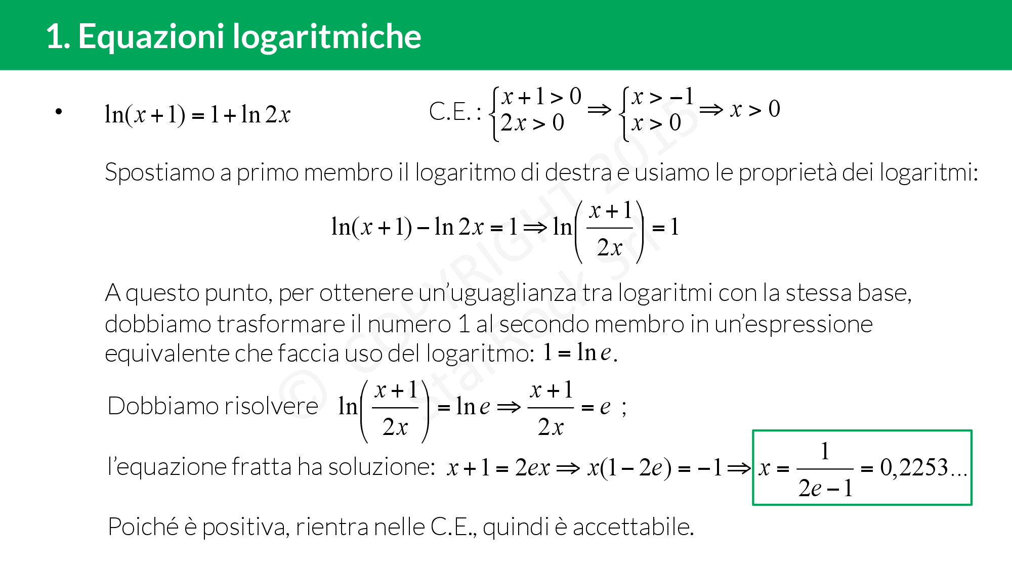 Equazioni logaritmiche: definizione e come risolverle
