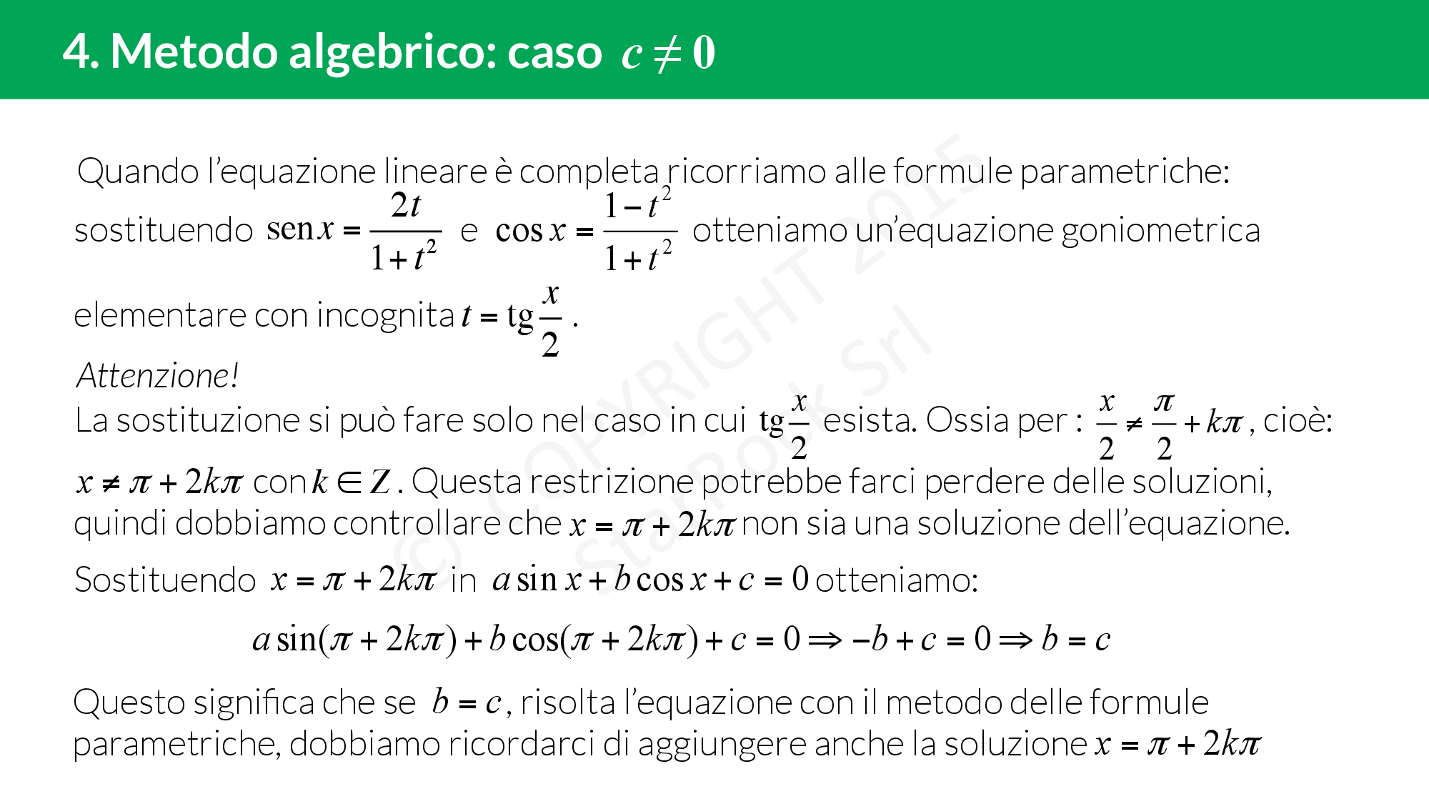 Equazioni goniometriche lineari: cosa sono e come risolverle