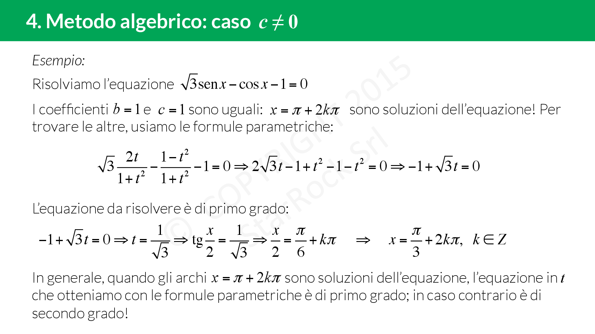 Equazioni goniometriche lineari: cosa sono e come risolverle