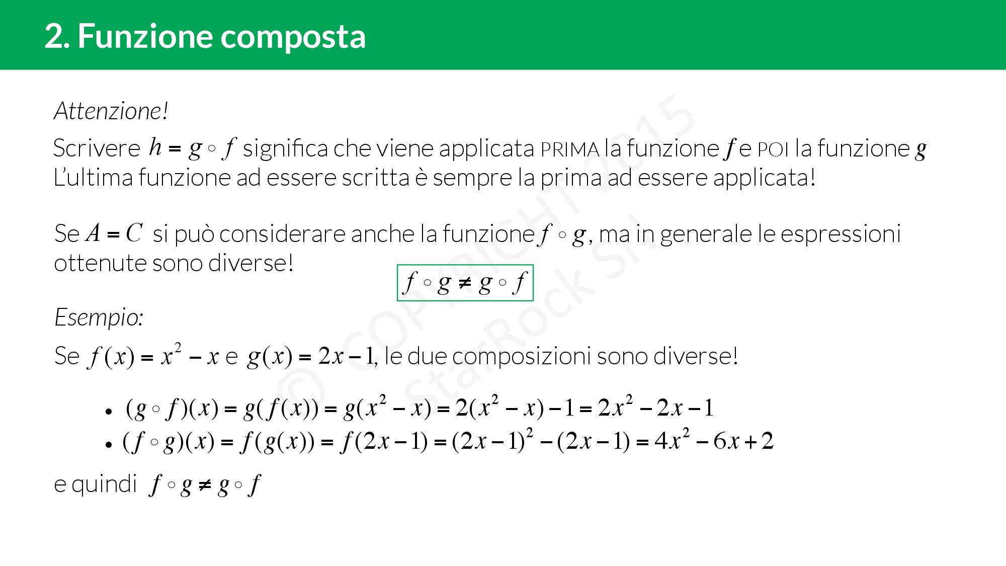 Funzione inversa e funzione composta: come ottenerle