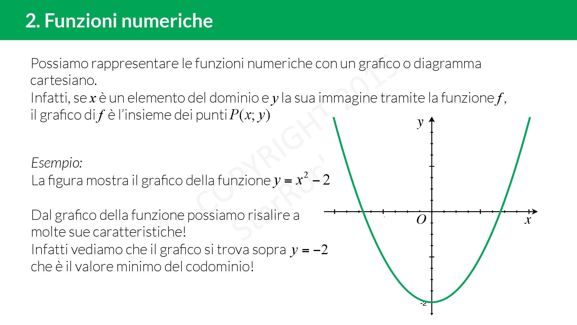 Funzioni numeriche e funzioni definite a tratti