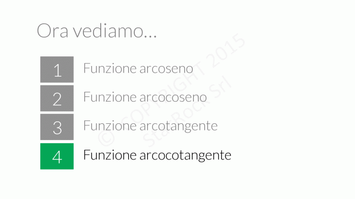 Funzioni Goniometriche Inverse Definizione