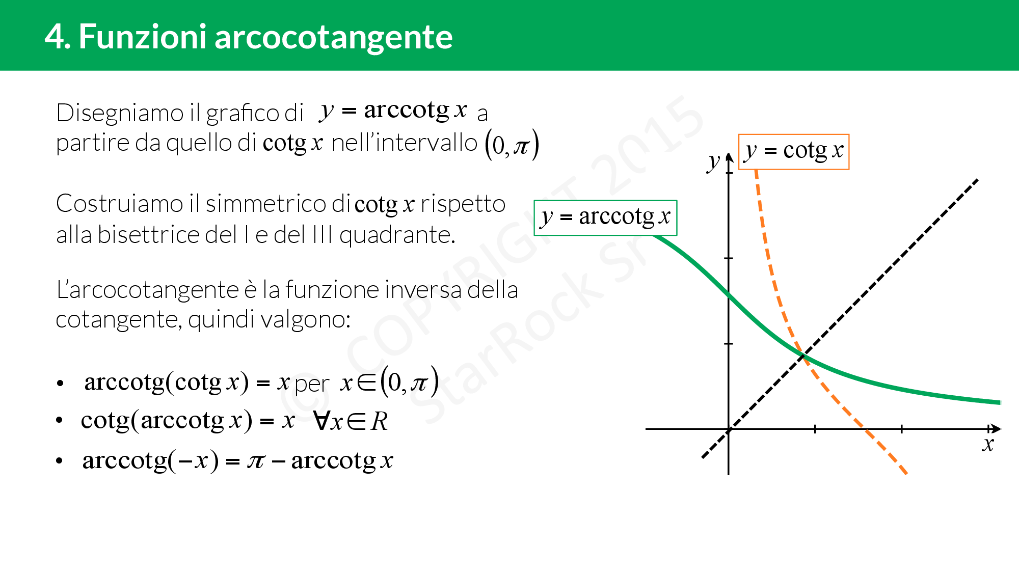 Funzioni Goniometriche Inverse Definizione