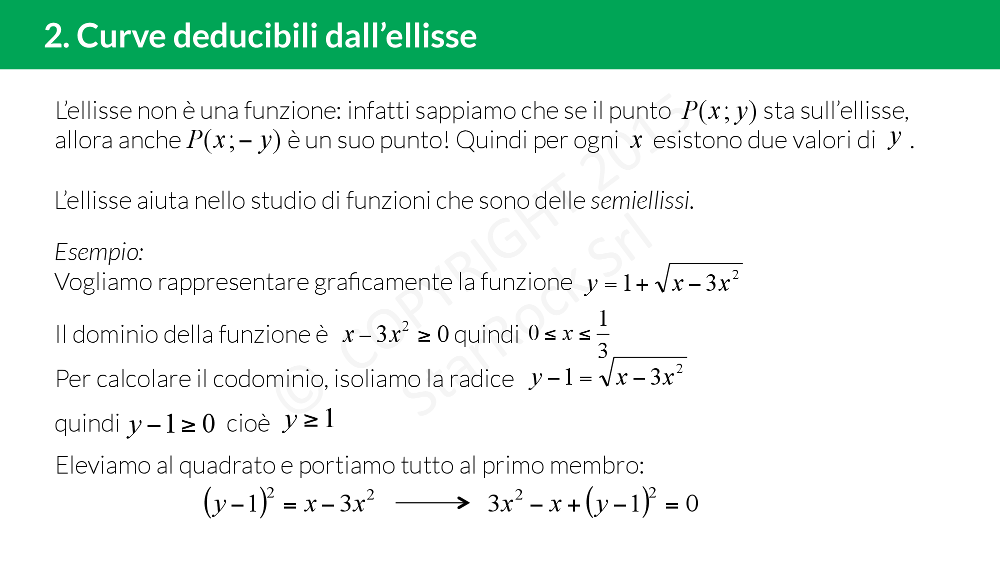 Ellisse: come calcolare l'area e le curve deducibili