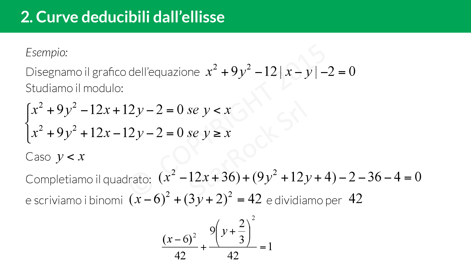 Ellisse: come calcolare l'area e le curve deducibili