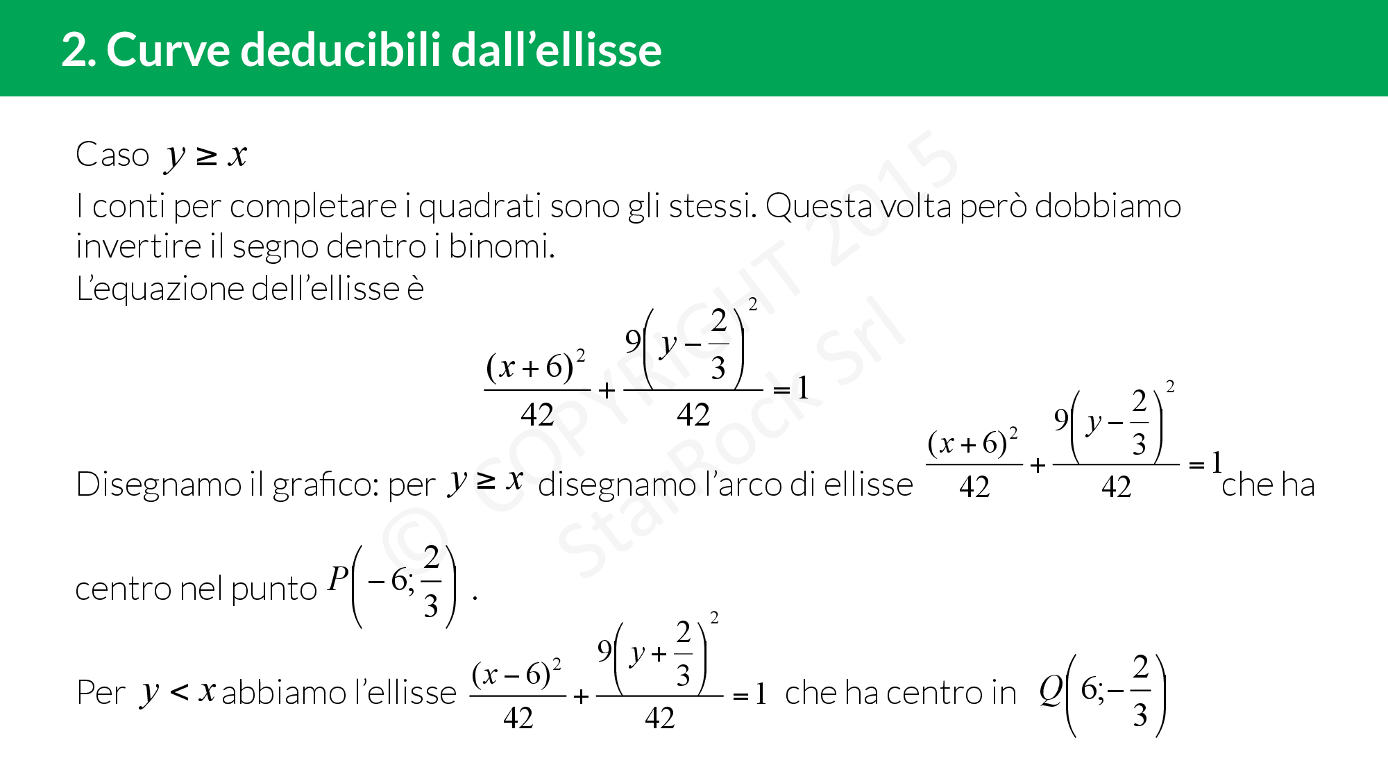Ellisse: come calcolare l'area e le curve deducibili