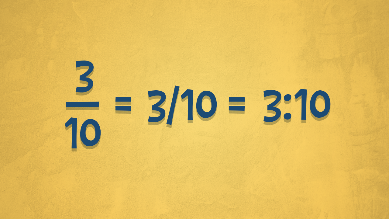 Le frazioni come divisioni e parti dell'intero