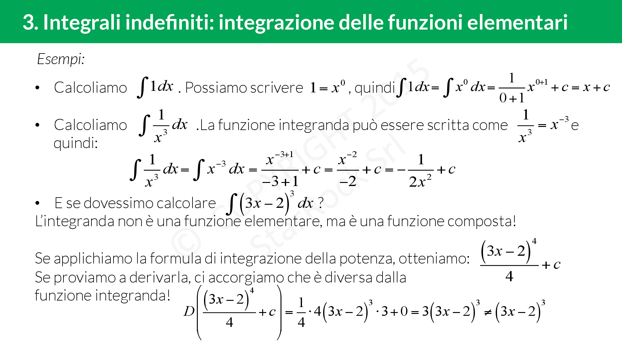 Integrali definiti e indefiniti: definizioni ed esempi