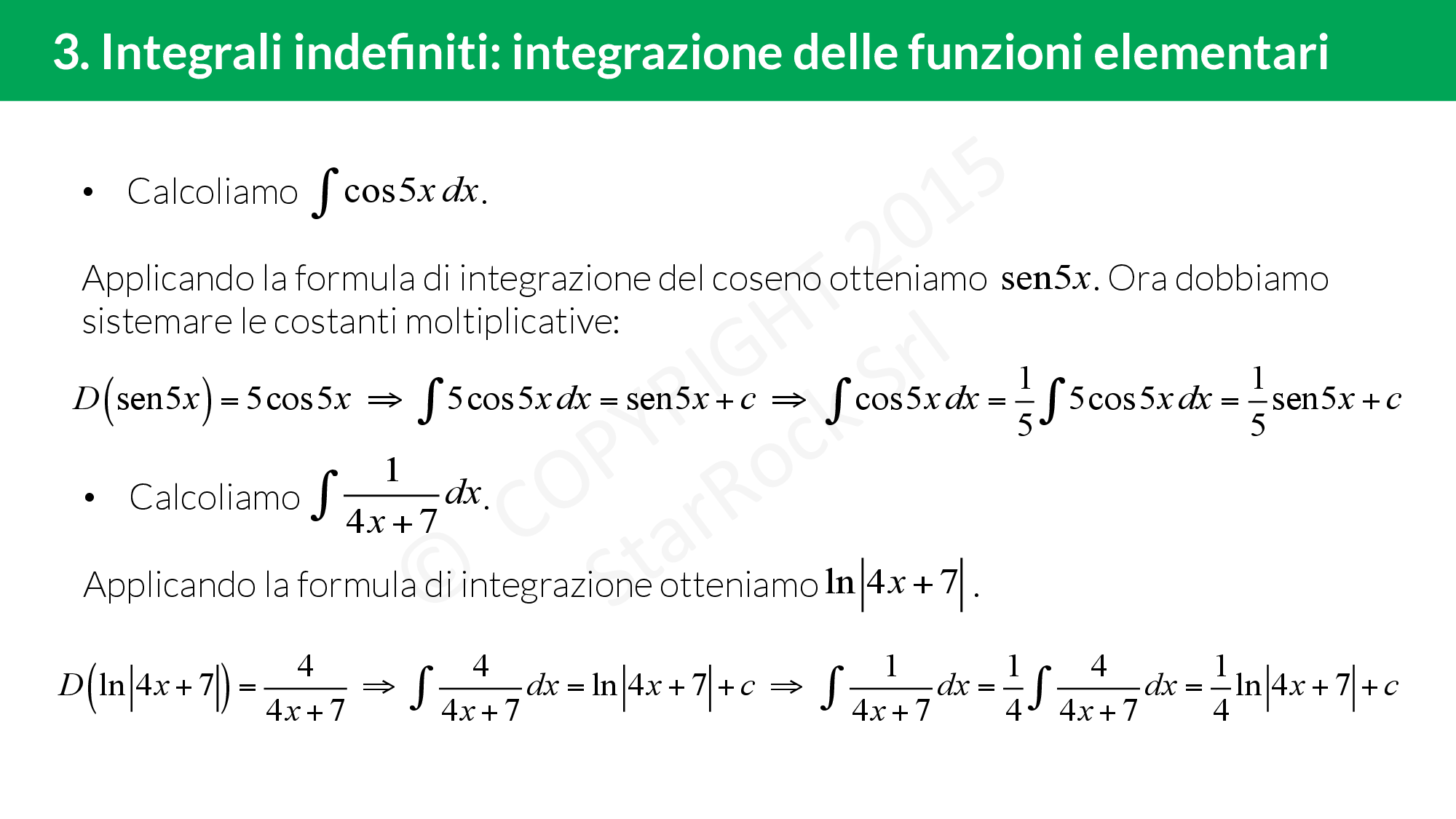 Integrali definiti e indefiniti: definizioni ed esempi