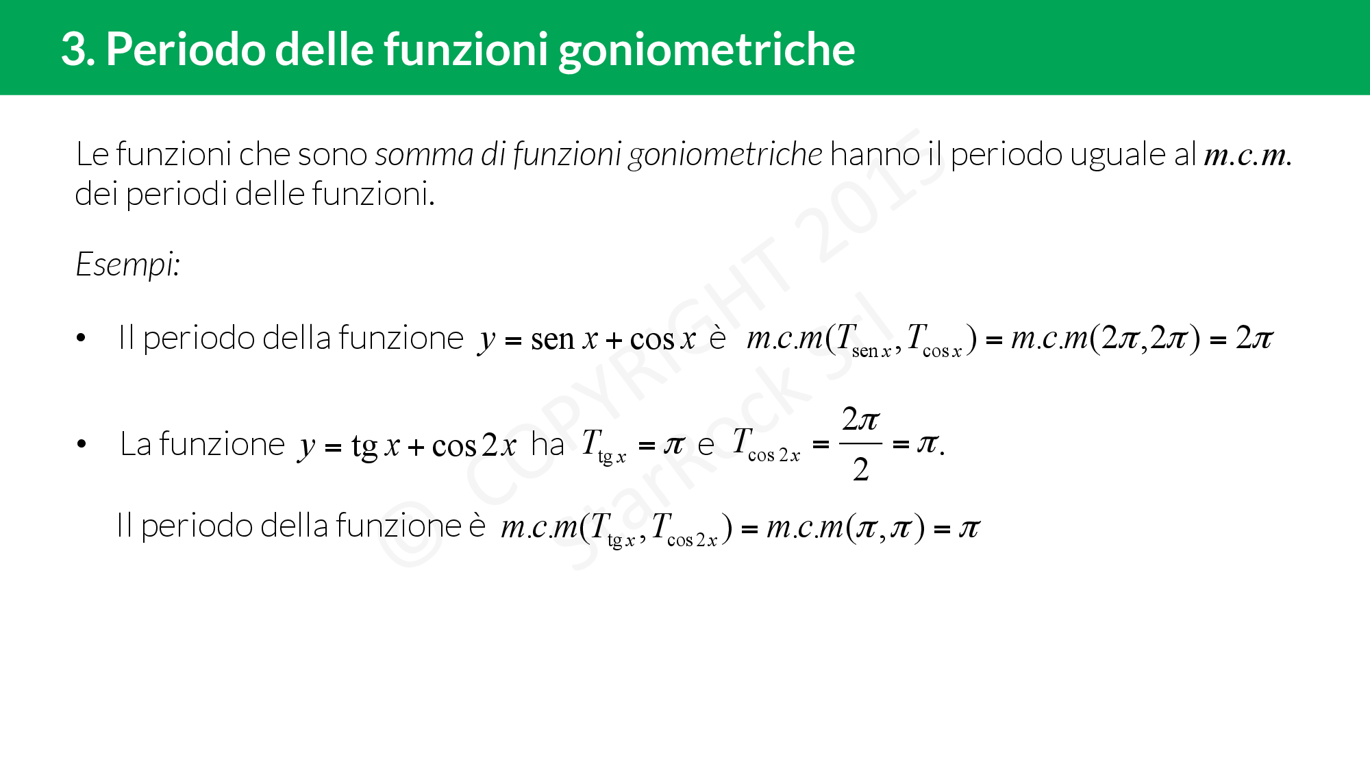 Periodo Di Funzioni Goniometriche E Valori Assoluti